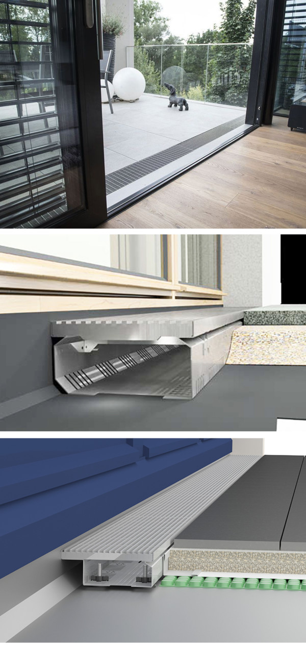 Fassadenrinnen fixe Bauhöhe - Cosmo Systems